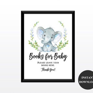Sign Baby Shower Printable, Books for Baby Sign Printable , Boy Baby ...