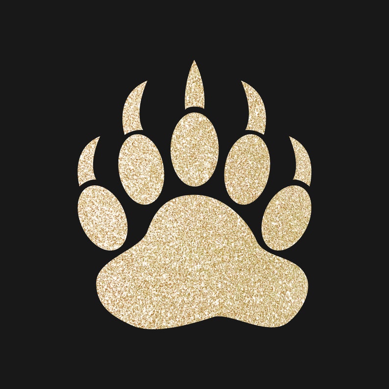 Bear Paw Print SVG File for Cricut and Silhouette includes - Etsy