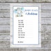 Baby Shower Games | Baby Stats Baby Shower Predictions Advice Cards ...