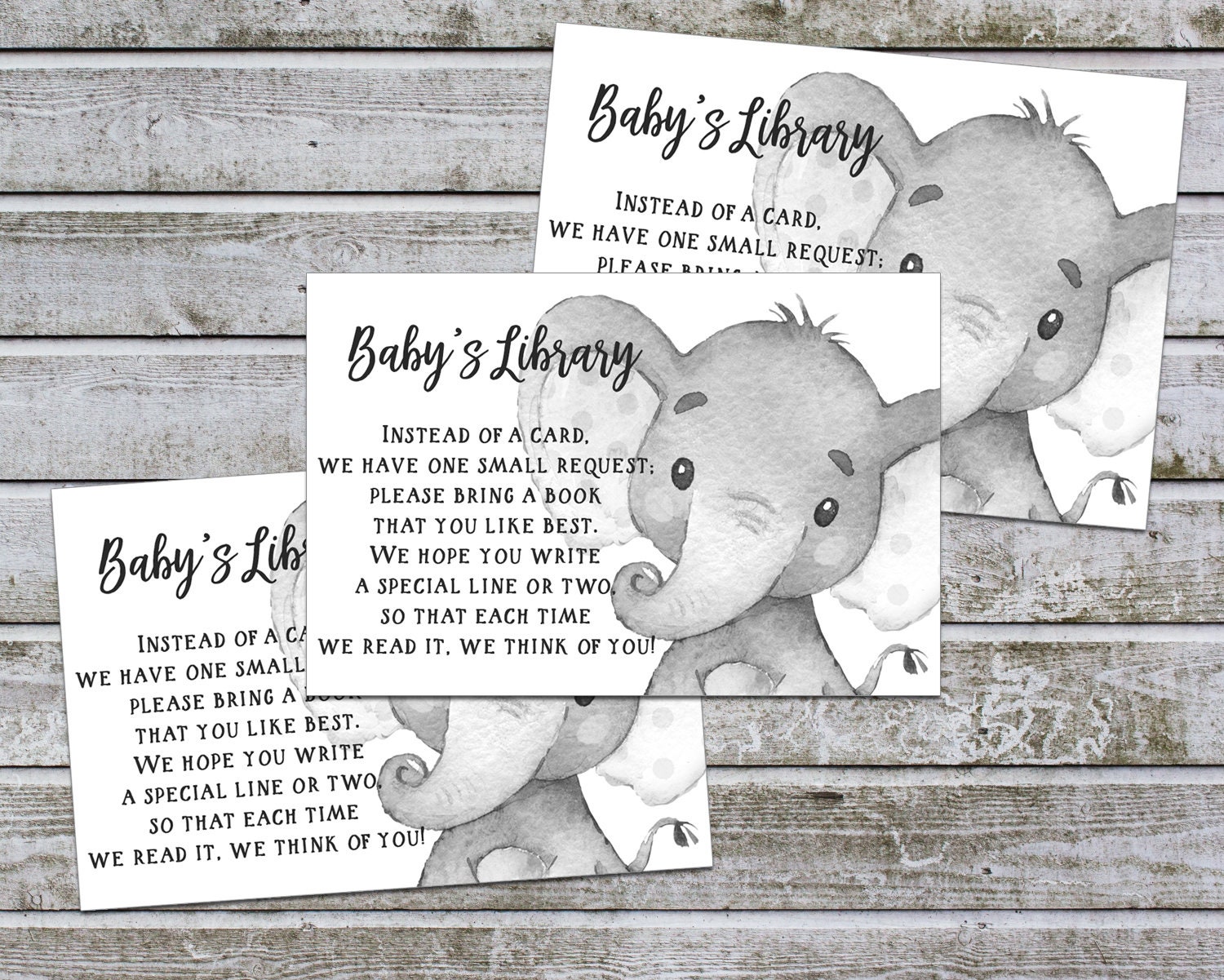 Baby Shower Bring a Book Instead of a Card Book Request Baby | Etsy