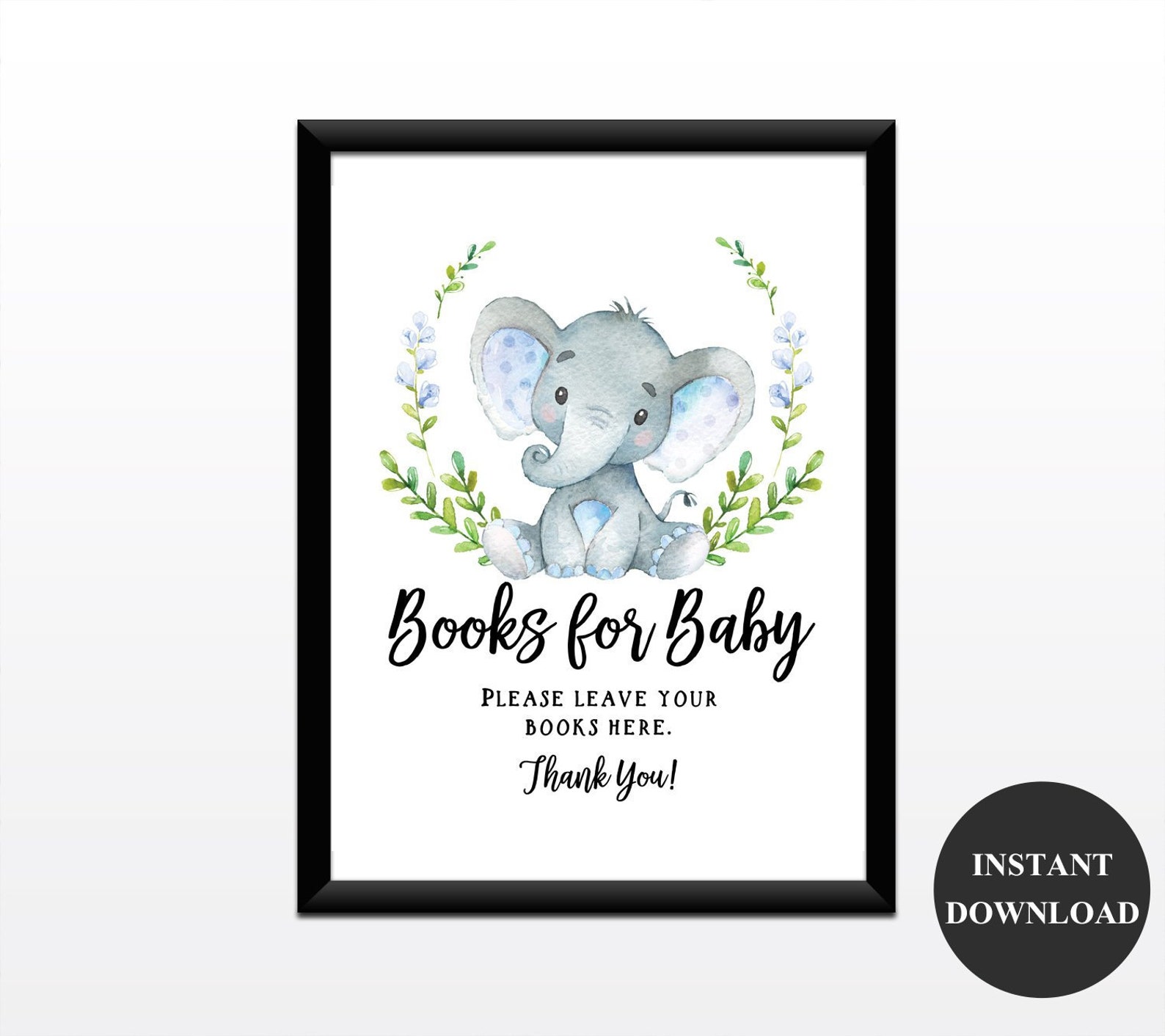 Sign Baby Shower Printable, Books for Baby Sign Printable , Boy Baby ...