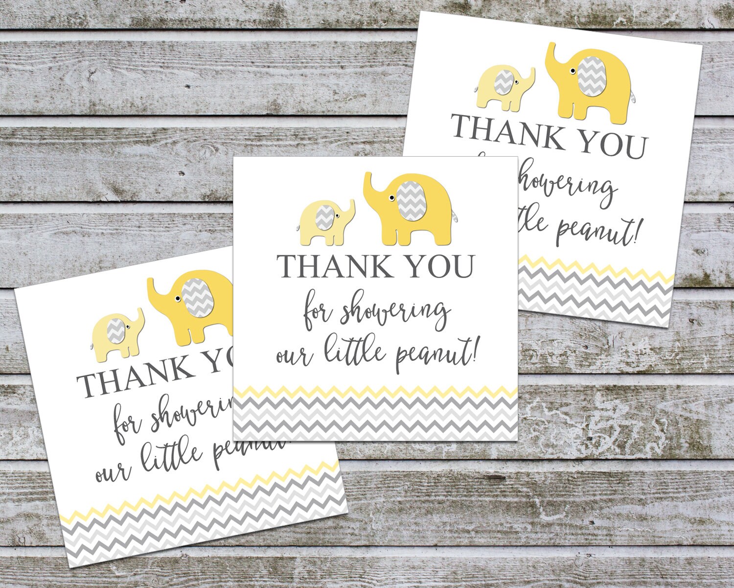 Thank You Tags Thank You For Showering Our Little Peanut Baby | Etsy