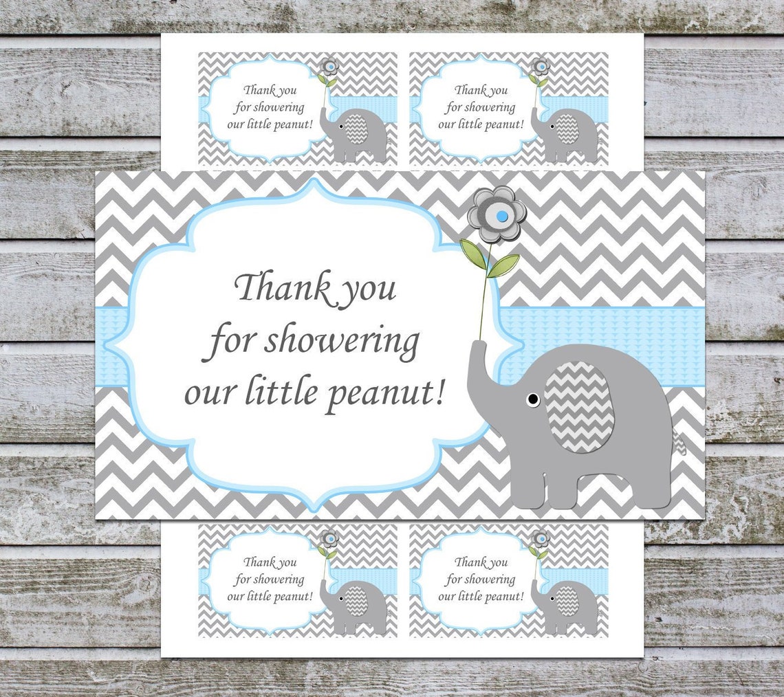 Thank You for Showering Our Little Peanut Insert for | Etsy