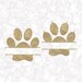 Paw Split Monogram Svg Bundle, Cat Paw Svg, Dog Paw Svg, Pet Paw Svg ...