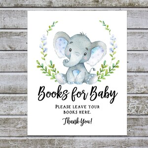 Sign Baby Shower Printable, Books for Baby Sign Printable , Boy Baby ...