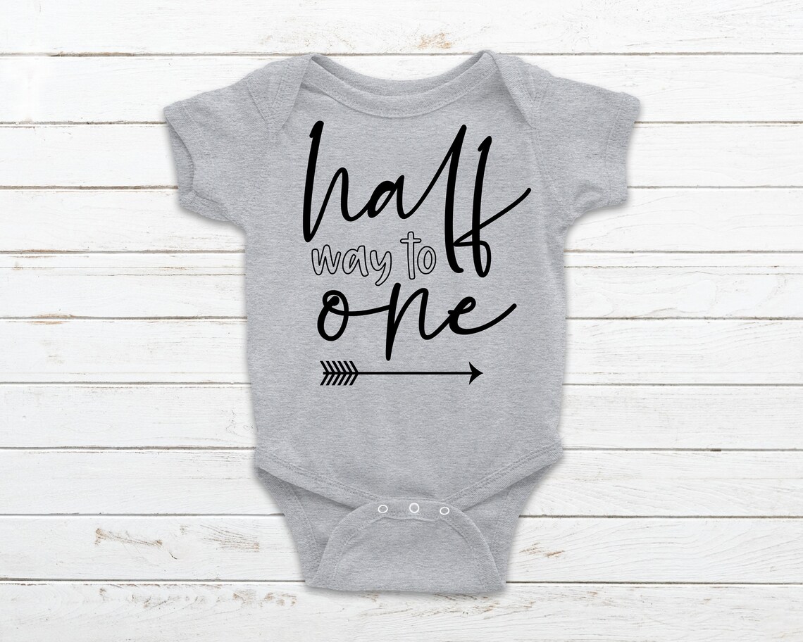 Half Way to One Svg Half Birthday SVG Half Svg It's My | Etsy