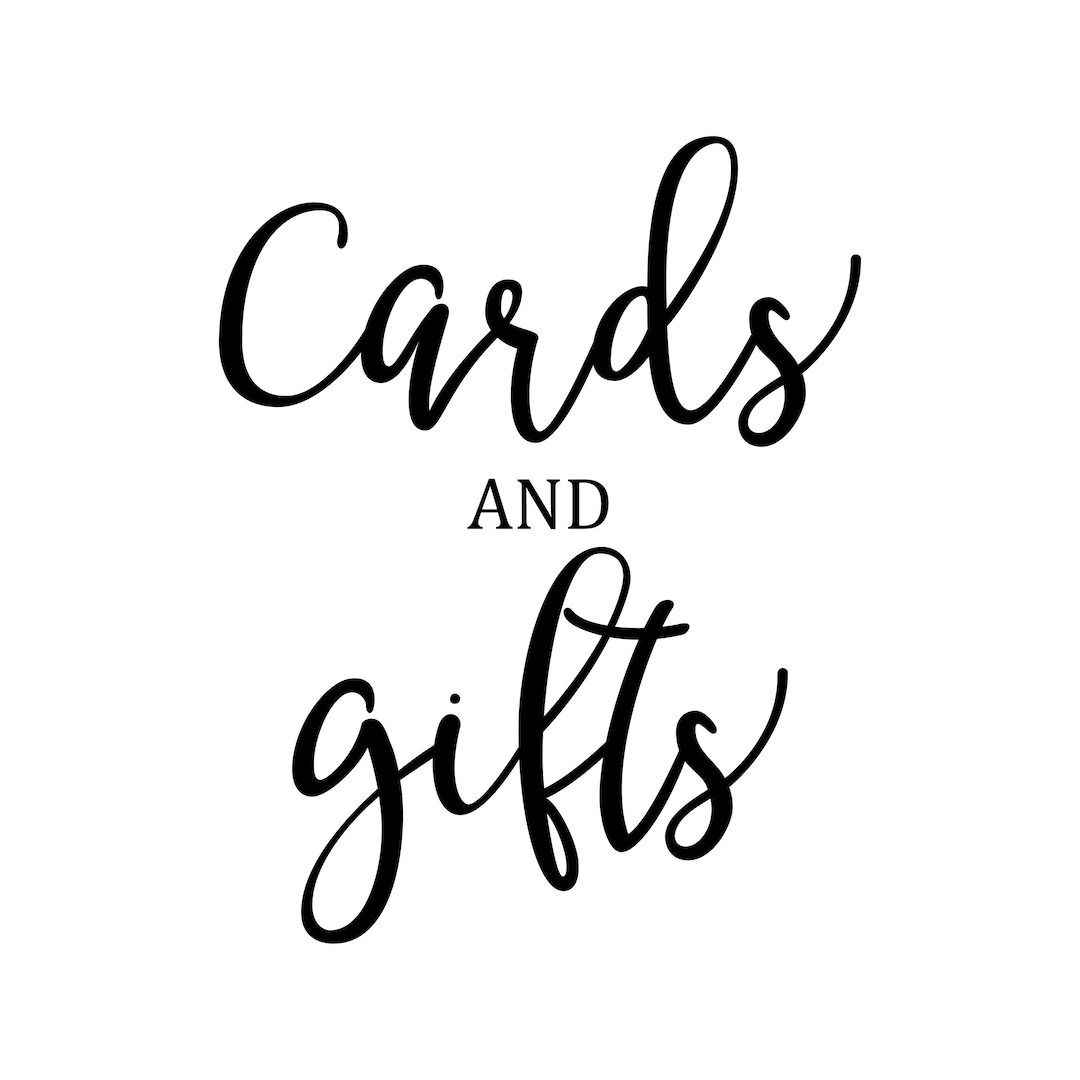 Cards and Gifts Sign Svg, Advice and Wishes Svg, Wedding SVG File ...