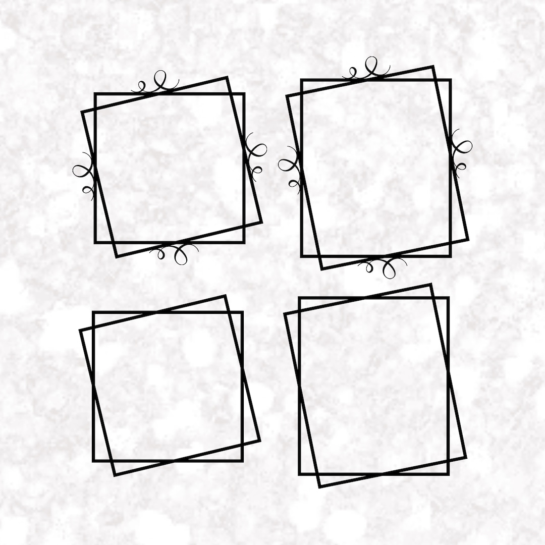 Square Frame SVG, Rectangle Frame Svg, Geometric Square Cricut Svg ...