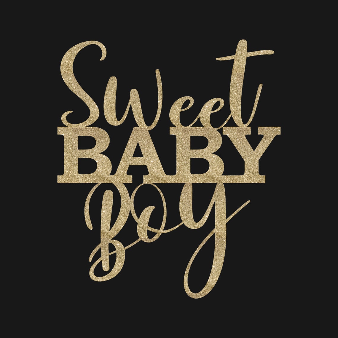 Sweet Baby Boy SVG Cake Toppers Svg Baby Shower svg Oh Baby | Etsy
