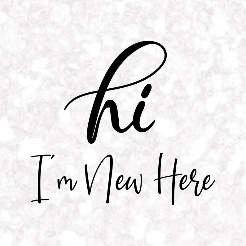 Baby SVG Newborn SVG Hi I'm New Here Svg Png Eps Dxf | Etsy