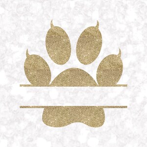 Paw Split Monogram Svg Bundle, Cat Paw Svg, Dog Paw Svg, Pet Paw Svg ...