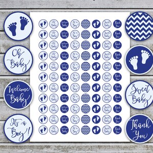 Boy Baby Shower Hershey Kiss Stickers Labels, Baby Showerdecorations ...