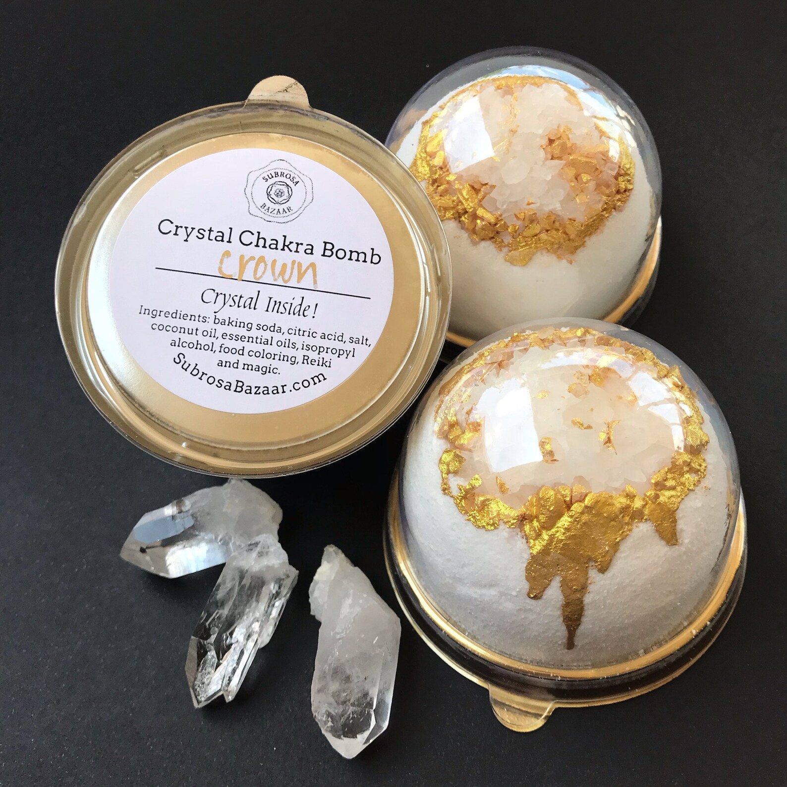 ALL 7 Crystal Chakra Bath Bomb SET | Etsy