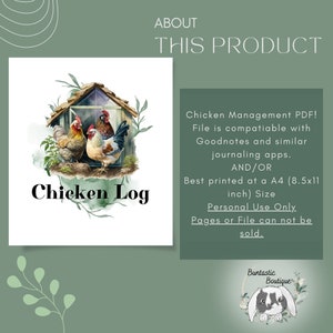 Chicken Log Book, Hatchery Log Book, Incubation Log, Incubation Tracker ...