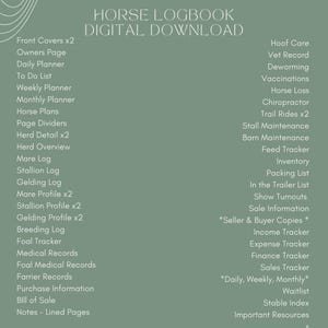 Horse Log Book: Equestrian Planner, Show Records, Breeding Tracker ...