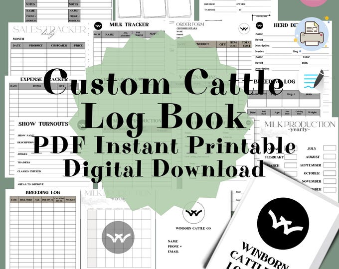 Custom Cattle Log for W - Etsy
