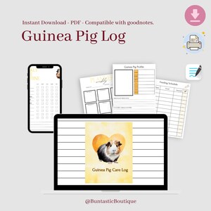 Guinea Pig Log Book, Guinea Pig Care Log, Guinea Pig Owners, Guinea Pig ...