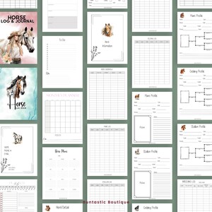 Horse Log Book: Equestrian Planner, Show Records, Breeding Tracker ...
