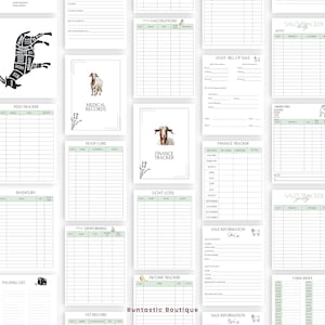 Goat Logbook, Goat Journal, Goat Keeper, Goat, Farm Log, Milk Log ...