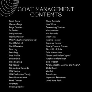 Goat Management Log, Goat Tracker, Goat Breeding, Goat Farmer, Milk Goats, Goat Management, Goat ...