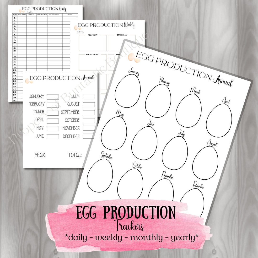 Egg Production Tracker, Laying Hens, Backyard Hens, Chicken Owner, Egg ...