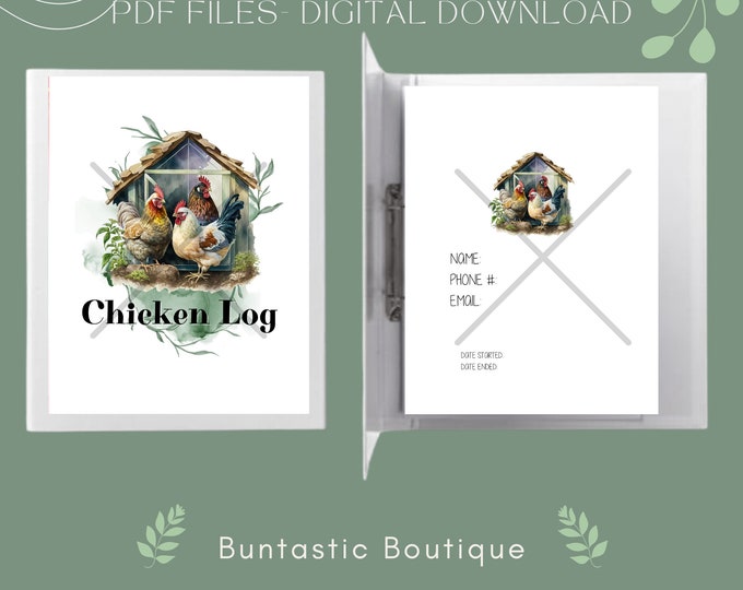 Chicken Incubation Journal, Printable Hatching Tracker, Backyard Flock ...