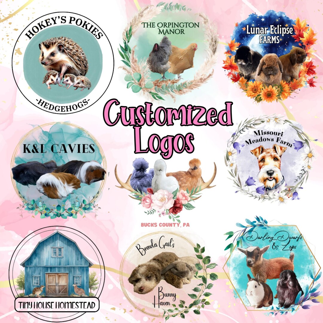 Custom Logo, Breeding Logo, Homestead Logo, Personalized Logo, Farm ...