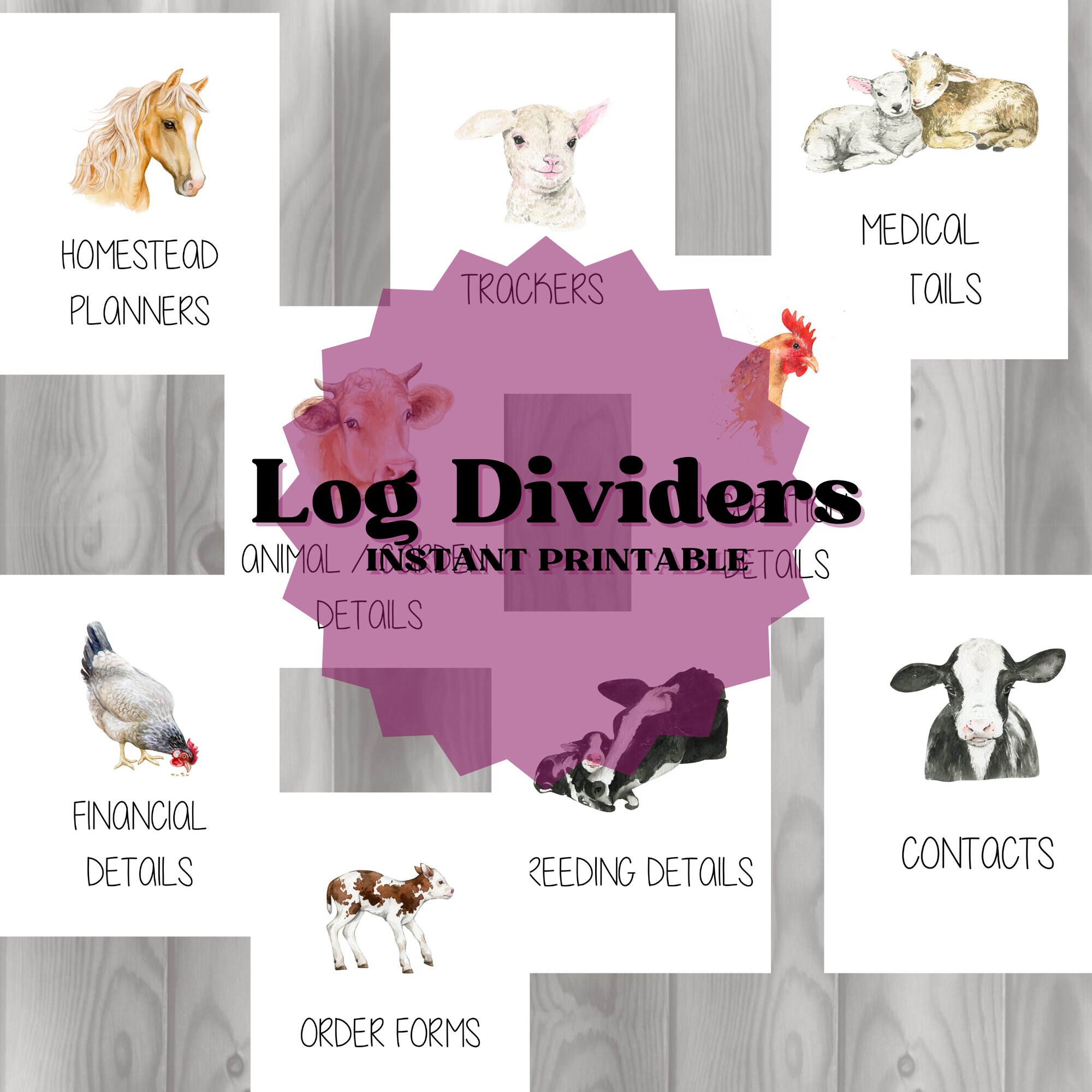 Homestead Log Livestock Log Homestead Management Farm Log - Etsy