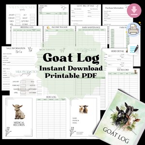 Goat Management Log, Goat Tracker, Goat Breeding, Goat Farmer, Milk Goats, Goat Management, Goat ...
