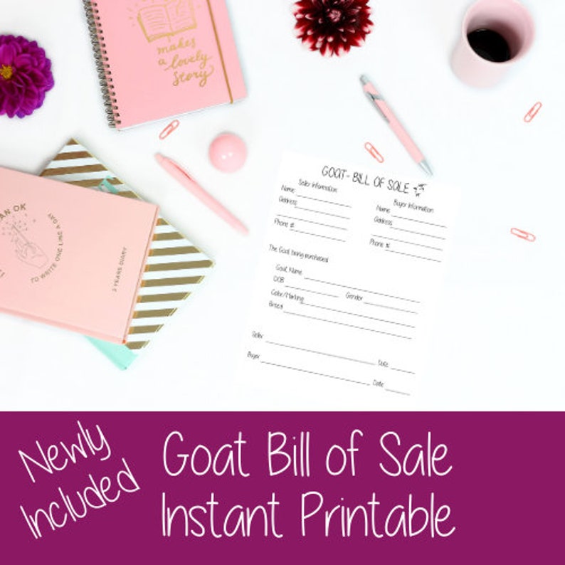 Goat Logbook Goat Planner Goat Goodnotes Goat Notability - Etsy