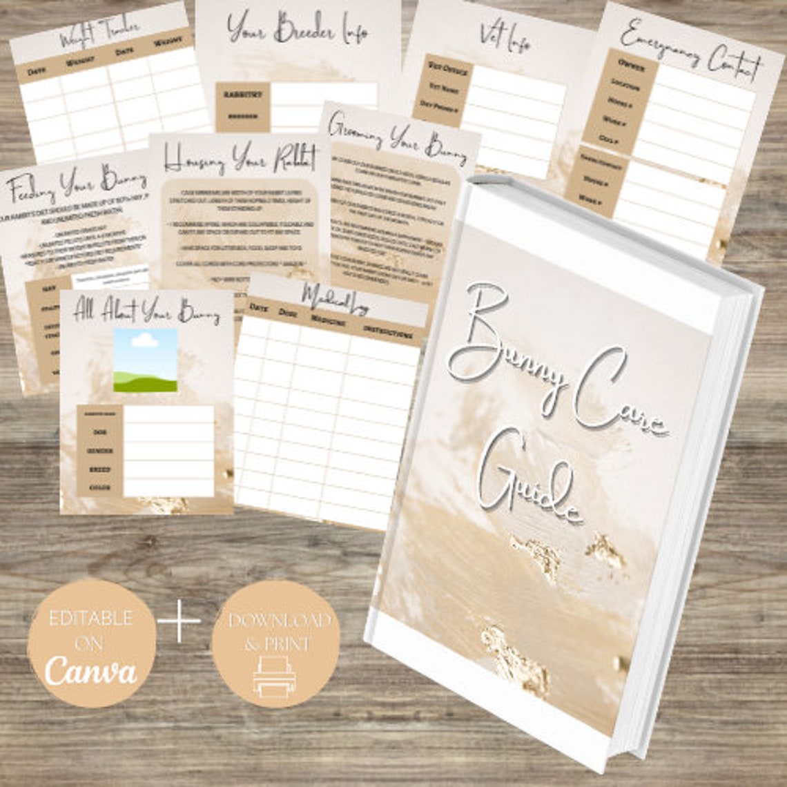 Premade Editable Rabbit Homing Kit Rabbit Homing Guide - Etsy