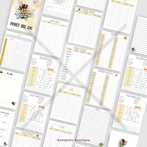 Apiary Log, Bee Hive, Honey Bee Log, Bee Log, Bee Journal, Save the ...