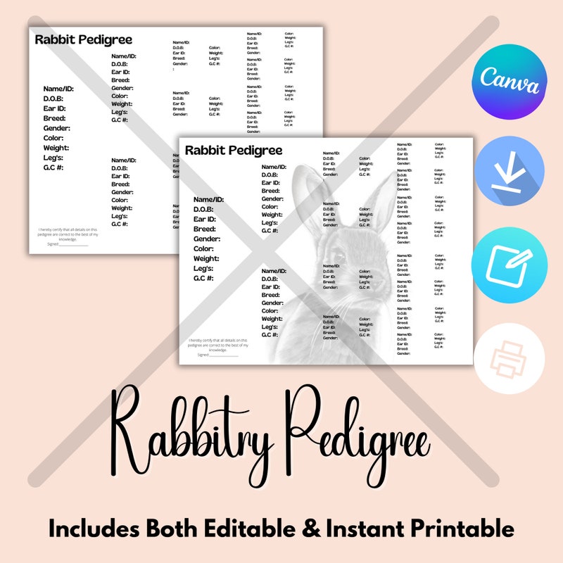 Pedigree Chart - Etsy