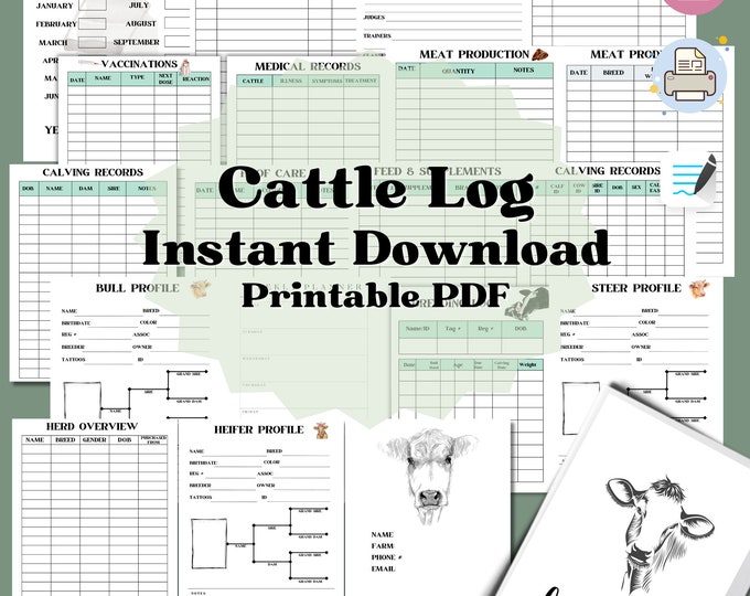 20 Page Farm Log, Small Farm Log, Hobby Farm Log, Farm Journal, Farm ...