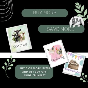 Goat Management Log, Goat Tracker, Goat Breeding, Goat Farmer, Milk ...