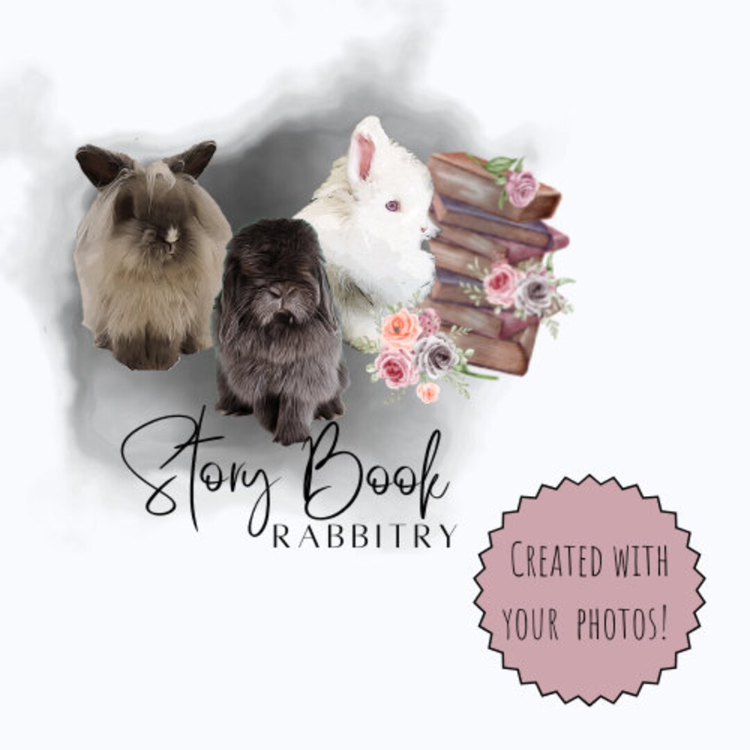Rabbitry Logos, Your Photo Logos, Watercolor Logos, Farm Logos, Hobby ...