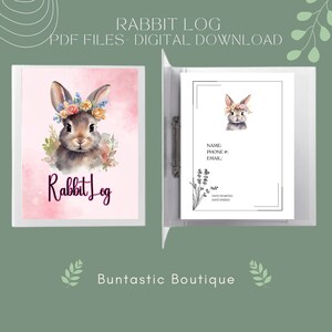 Rabbit Log Book, Rabbit Breeding, Meat Rabbit, Rabbitry, ARBA, Rabbit ...