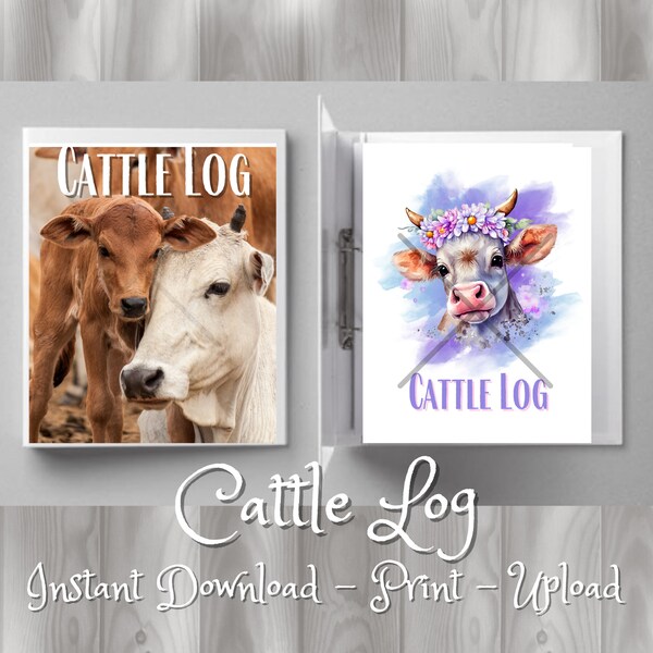 Cattle Log Book - Etsy