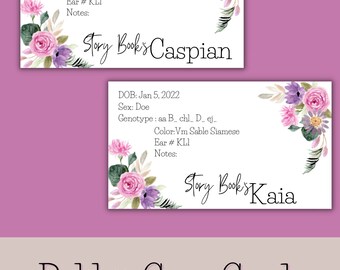 Rabbit Id Cards With Breeding - Etsy