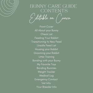 Premade - Editable, Rabbit Homing Kit, Rabbit Homing Guide, Rabbit Care ...