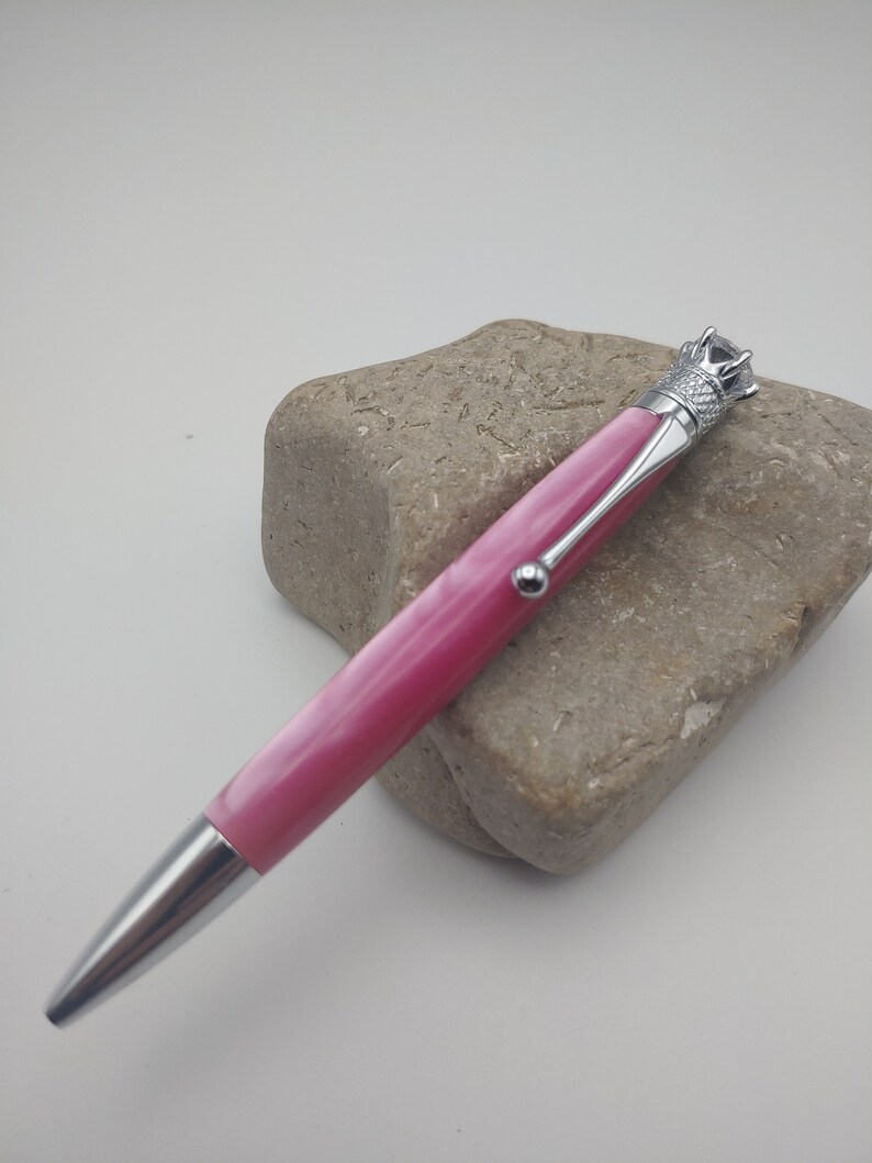 Pink Crown Pen-crown Jewel Pen-crown Pen-bling Pen - Etsy
