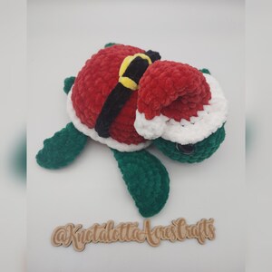 Santa Turtle, Christmas Turtle, Holiday Turtle, Turtle Gift - Etsy