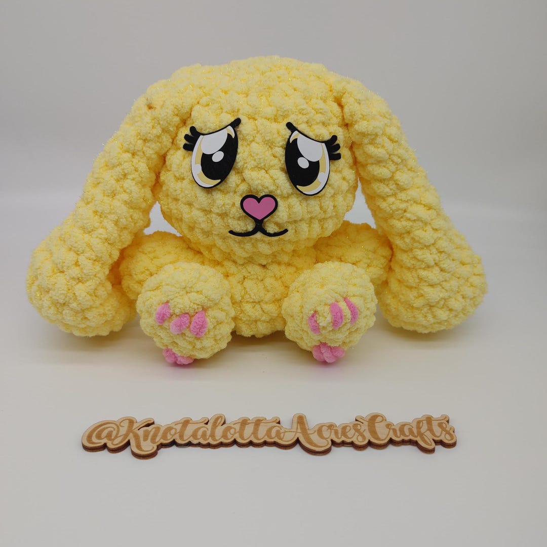 Chunky Bunny, Floofy Bunny, Easter Bunny, Crochet Bunny, Yellow Bunny ...