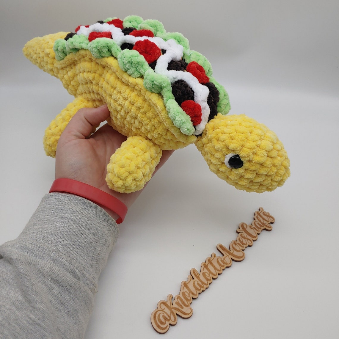 Tacosauraus Tacosaurus Crochet Taco Dinosaur Taco Dino - Etsy