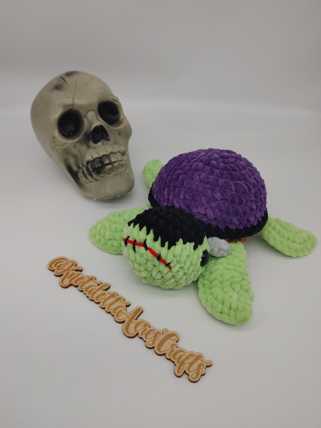 Crochet Frankenstein Turtle Plush: Halloween Monster Toy - Etsy