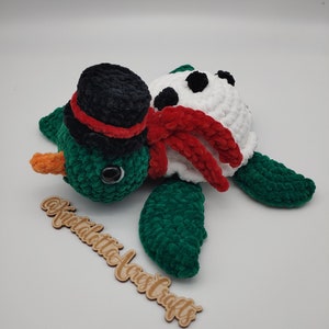 Snowman Turtle , Christmas Turtle, Holiday Turtle, Turtle Gift - Etsy