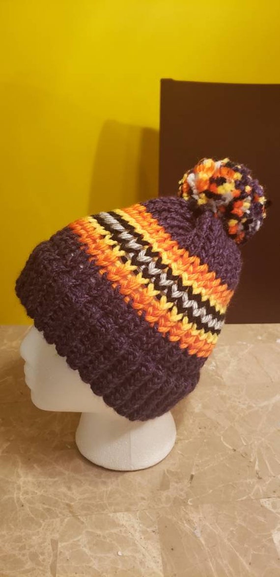Adult Size Knitted Phoenix Suns Hat | Etsy