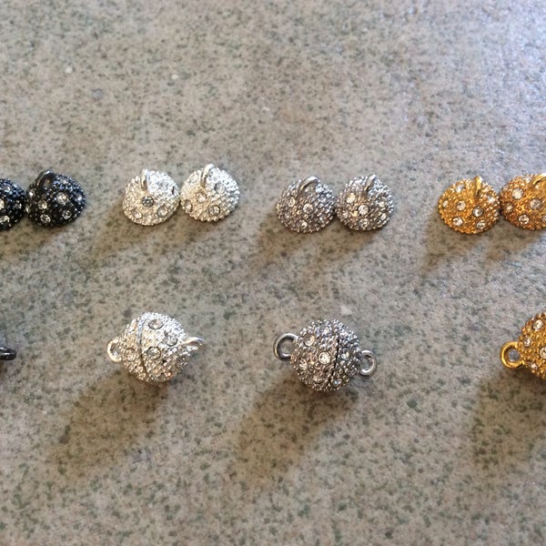 Rhinestone Magnetic Clasp - Etsy