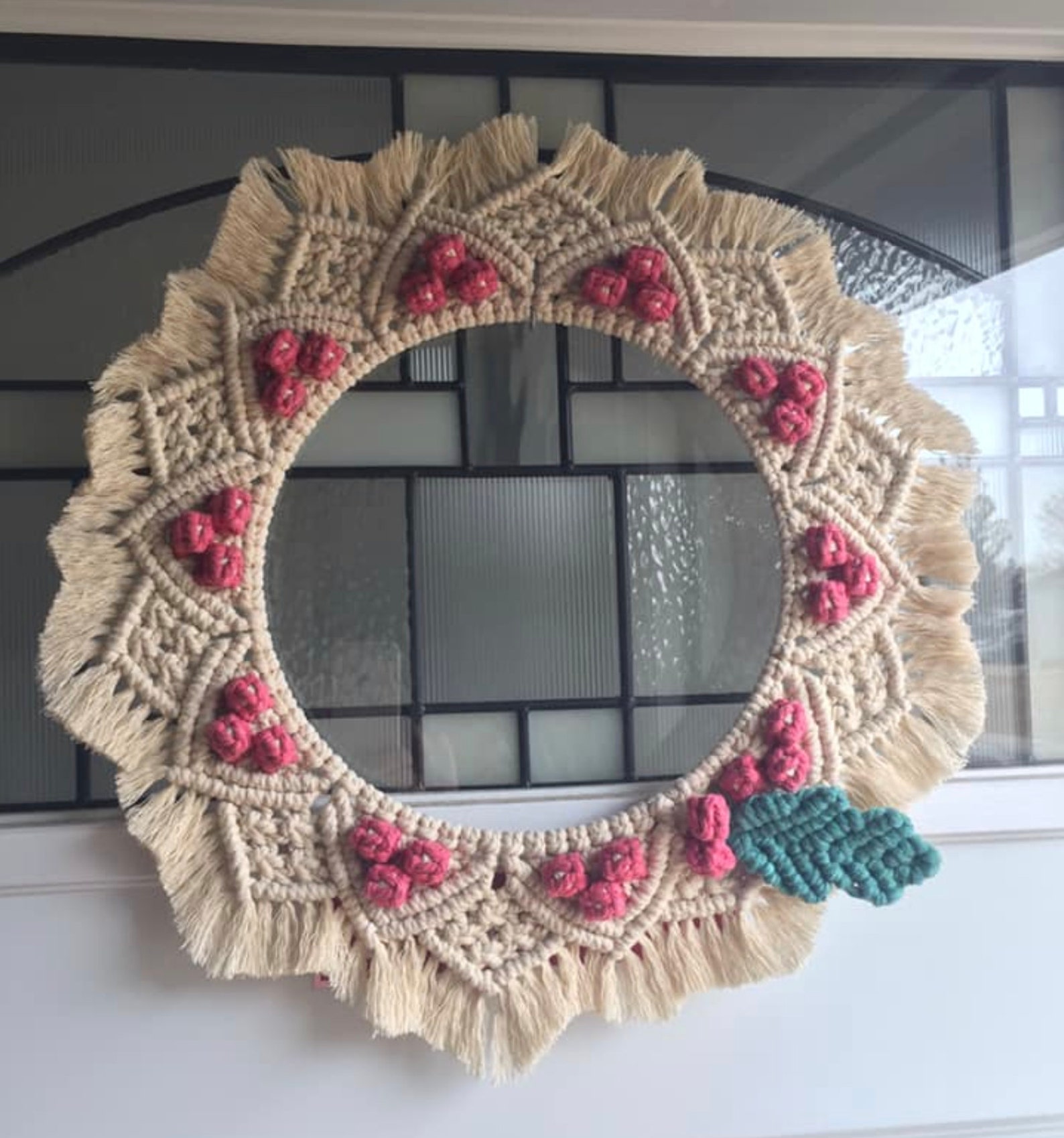 Christmas Wreath Macrame Pattern DIY Macrame Manual | Etsy