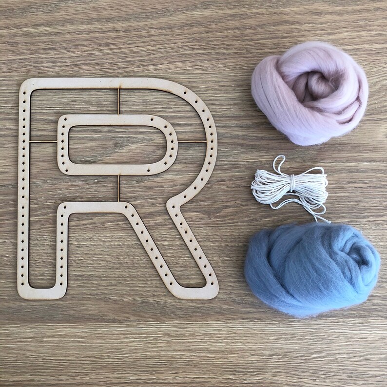 Letter Loom Weaving Kit Alphabet - Etsy